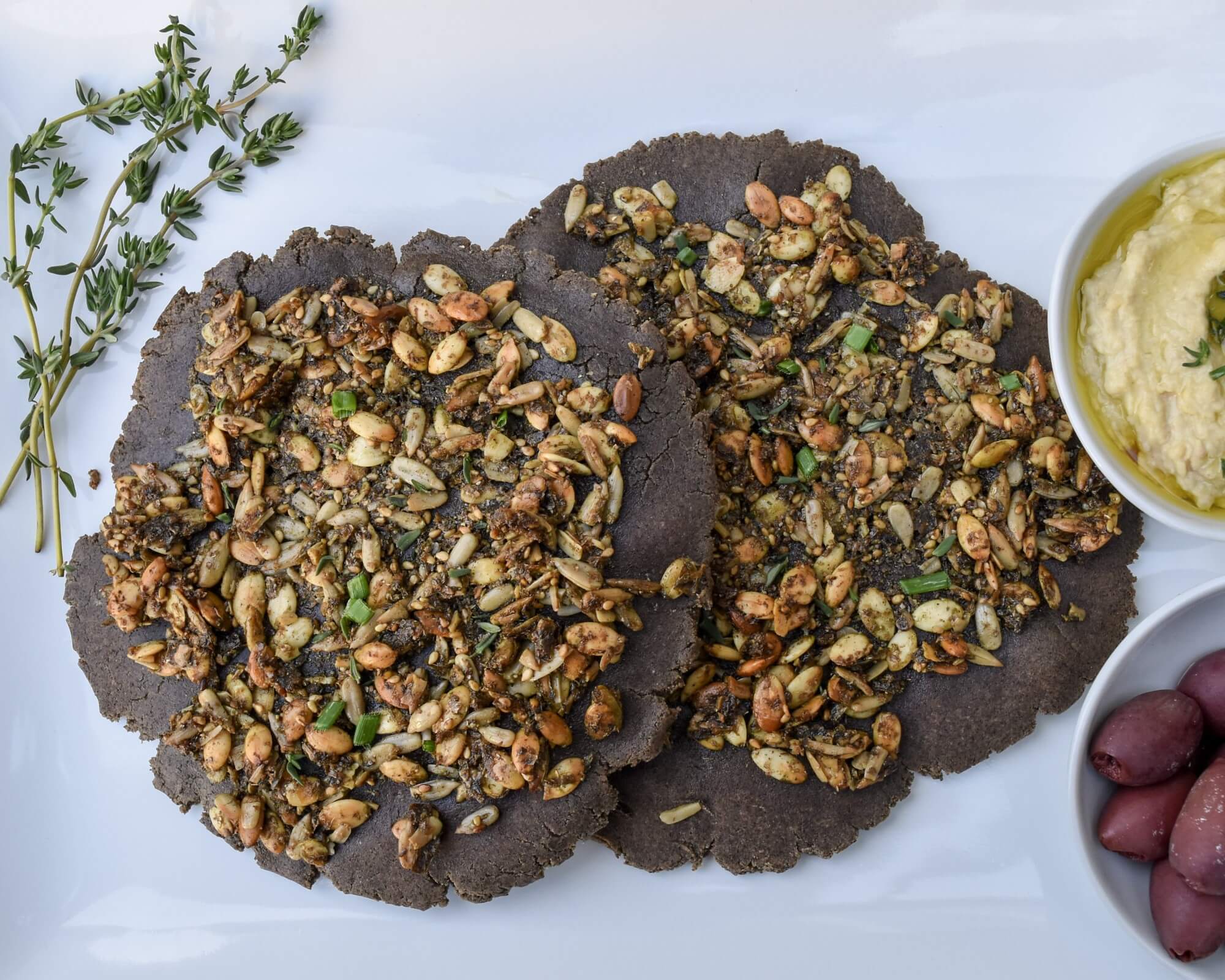 Buckwheat Za'atar Flatbread – Go Raw
