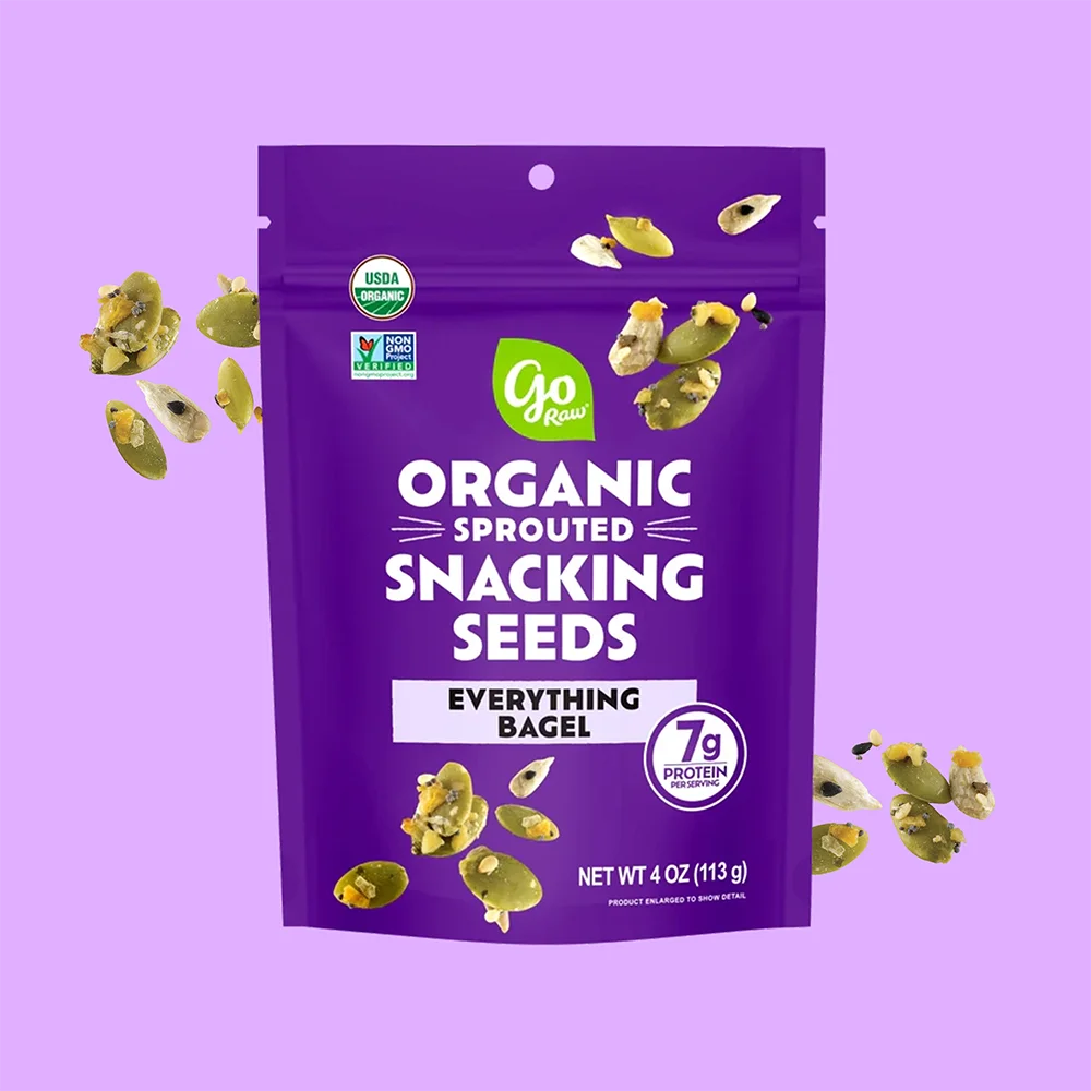 Go Raw Organic Sprouted Everything Bagel Snacking Seeds